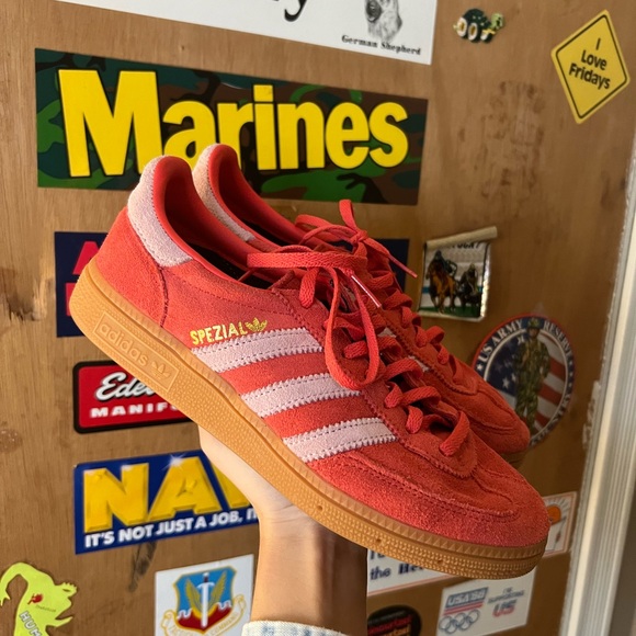 adidas | Shoes | Adidas Spezial Red Sneakers | Poshmark